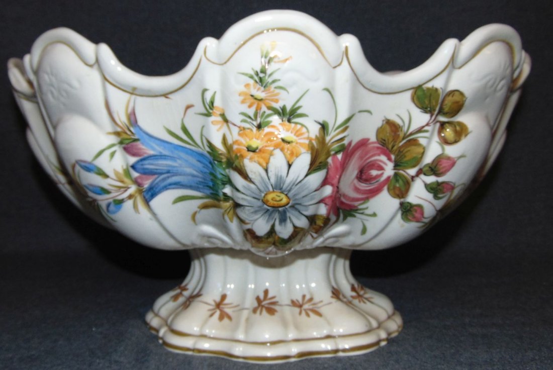 Vintage Hand Painted Italian Pottery Bowl Nora Fenton