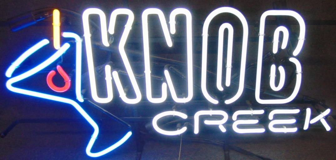 Knob Creek Bourbon Neon Bar Sign