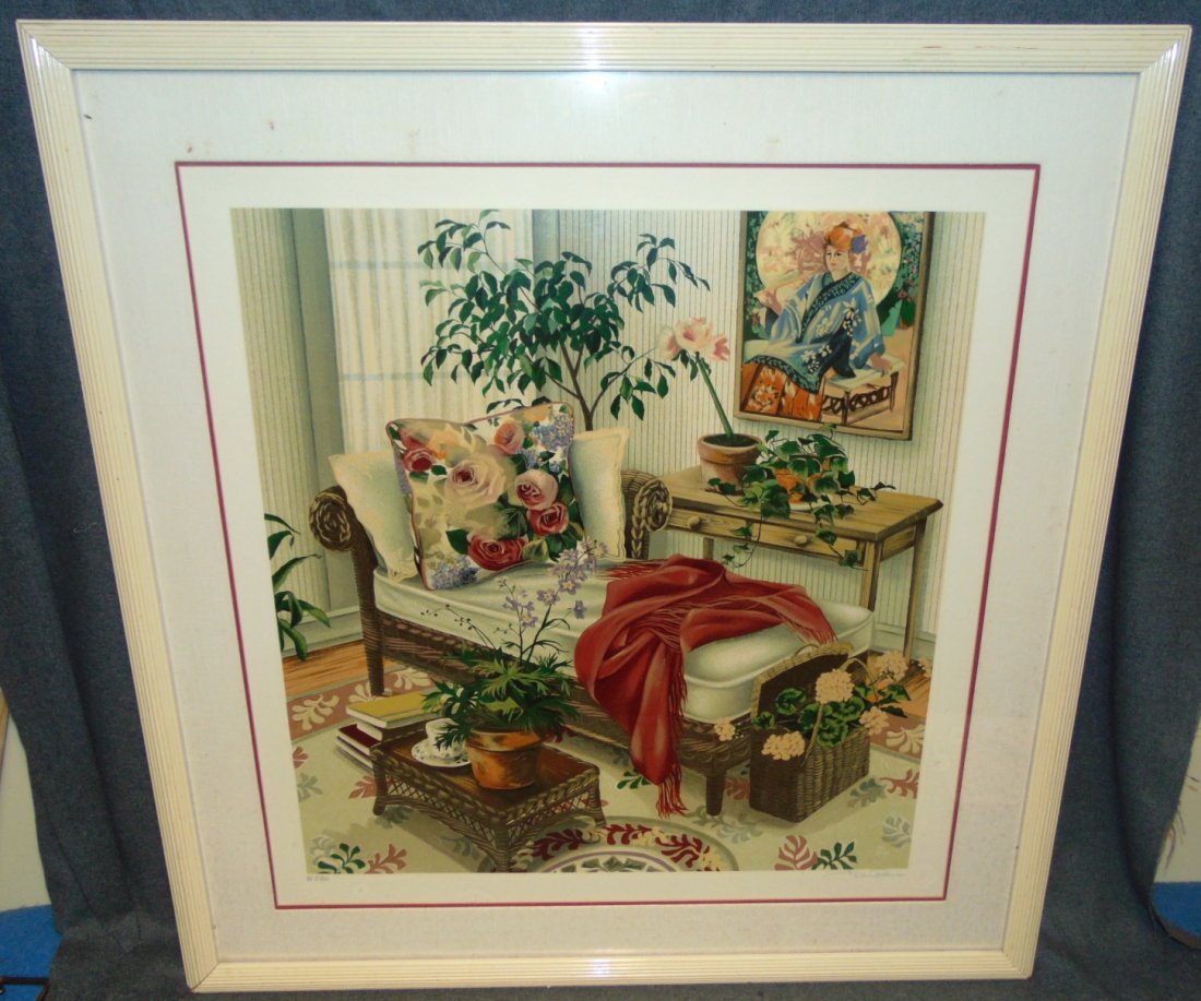 Susan Rios Serigraph "Planning the Future"