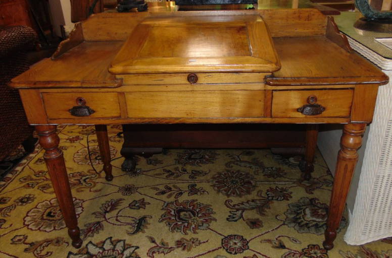 Antique Oak Writing Desk Circa 1900