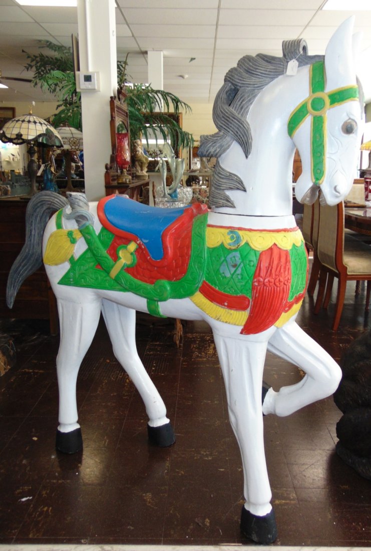 Large Carved and Painted Reproduction Carousel Horse - Dec 21, 2019 ...
