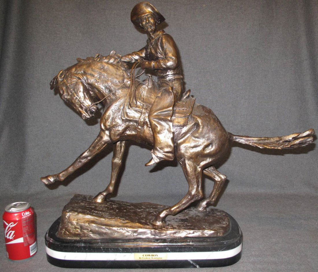 Bronze "cowboy" After Frederick Remington