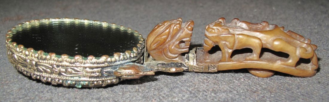 ANTIQUE CHINESE JADE HAND MIRROR WITH DRAGON - Nov 22, 2014 | Elite ...