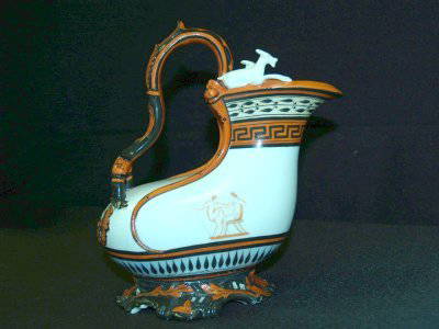 Pair Russian Pitchers With Goats