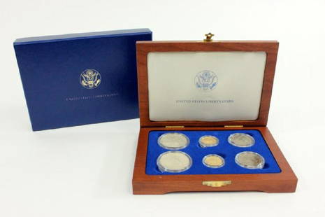 1986 Us Liberty Gold Coin Set