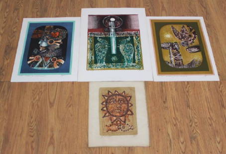 Pierre Jacquot, 4 Lithographs