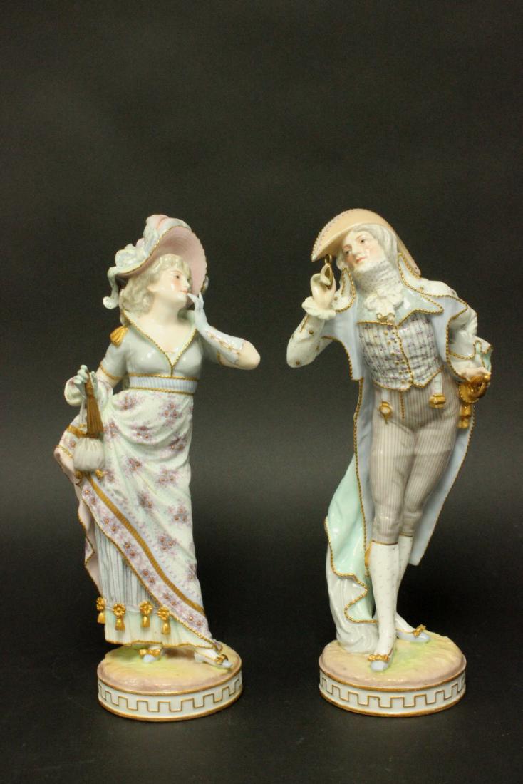 :Pair Chelsea Porcelain Figurines