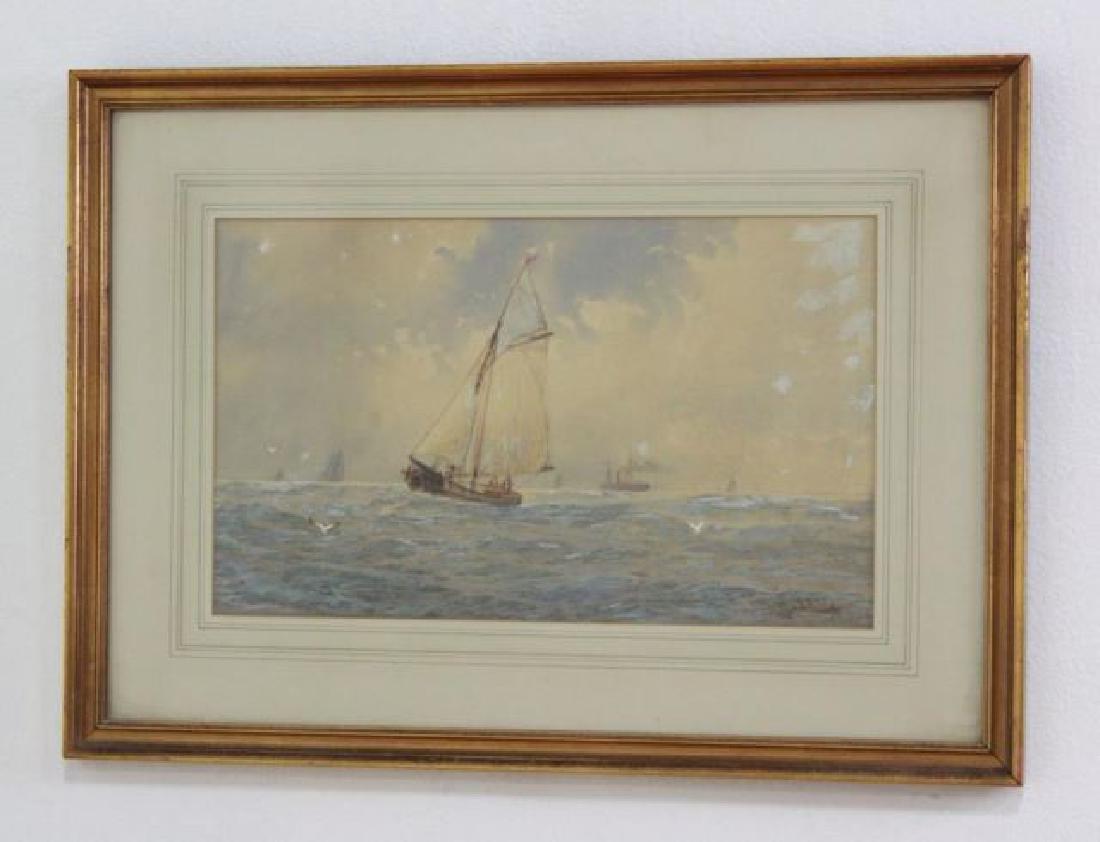 :George Emerick Essig, Seascape with Boats & Ships
