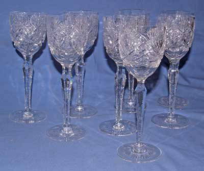 Set Of 8 Crystal Glasses