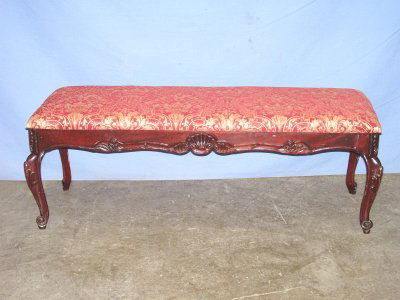Mahogany French Style Bench