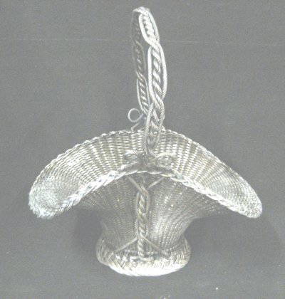 Handmade Heavy Silverplate Basket