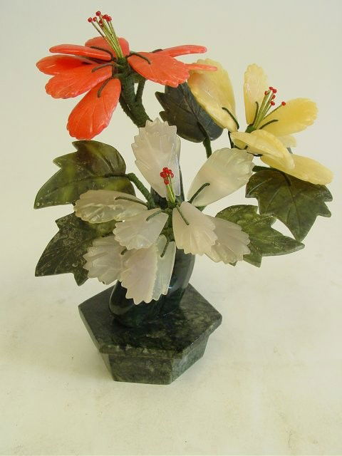 Stone Sculpture Of "flowers"