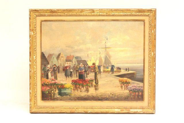 Antique Oil Painting Signed A Gregor