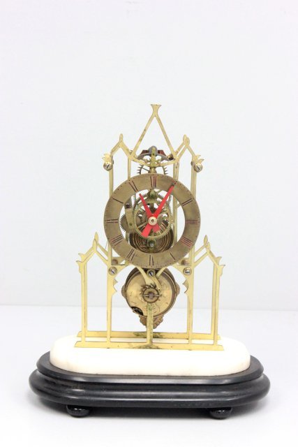 Skeleton Brass Works Mantle Clock