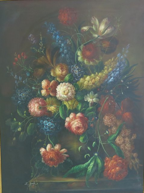 "floral Still Life", Z. Frank