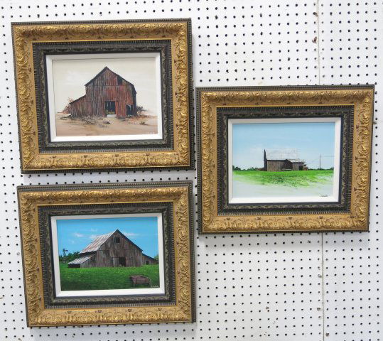John Doody,san Diego Ca., Artist, 3 "barns"