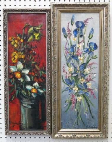 Letellier & Lechair, 2 Floral Still Lifes