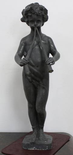 Lead Cherub With Flute