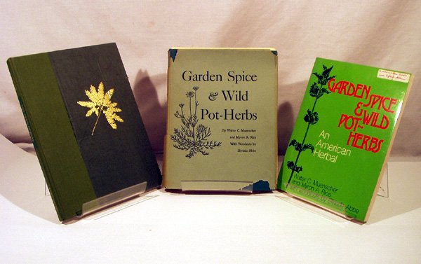1131: 4V Herbs Woodcuts ELFRIEDE ABBE Signed Cornell