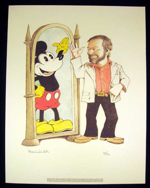 Maurice Sendak Me And Mickey 1981 Artist Signed Poster