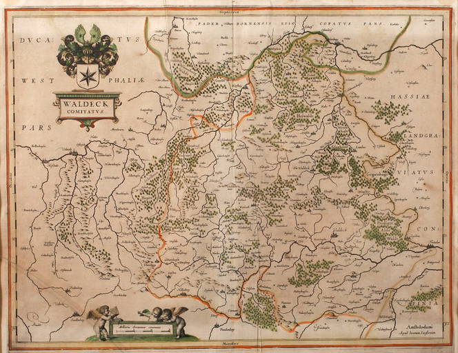 Johannes Janssonius, Karte Waldeck