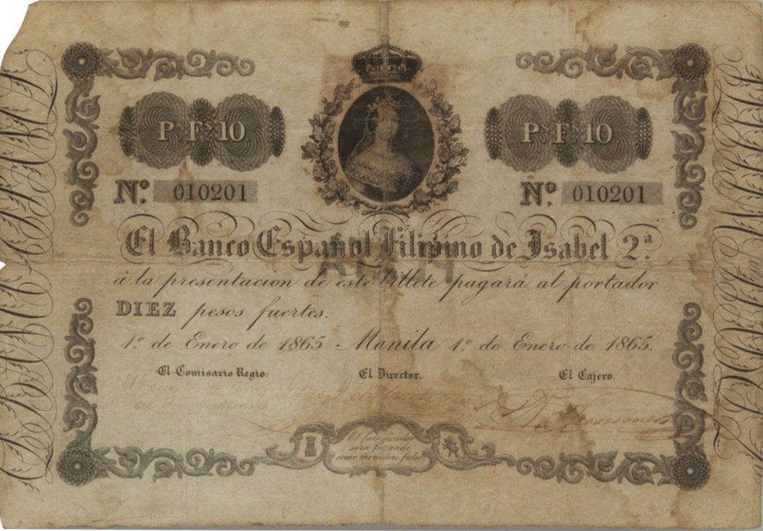 An Exceptionally Rare El Banco Español Filipino De
