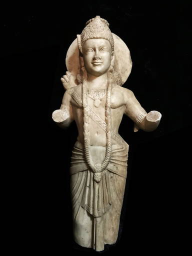 Statue Of Rama In White Marble