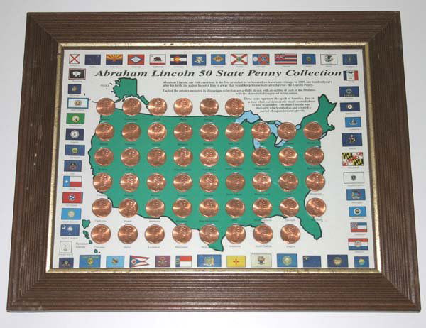 5280: ABRAHAM LINCOLN 50 STATE PENNY COLLECTION
