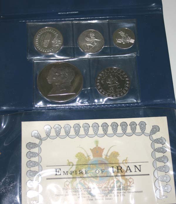 2208: EMPIRE OF IRAN 1971 SILVER COINS SET . - Mar 15, 2008 | Diamond ...