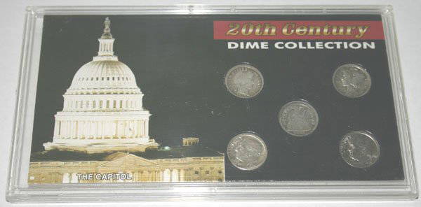 20th Century Dime Collection From 1916.