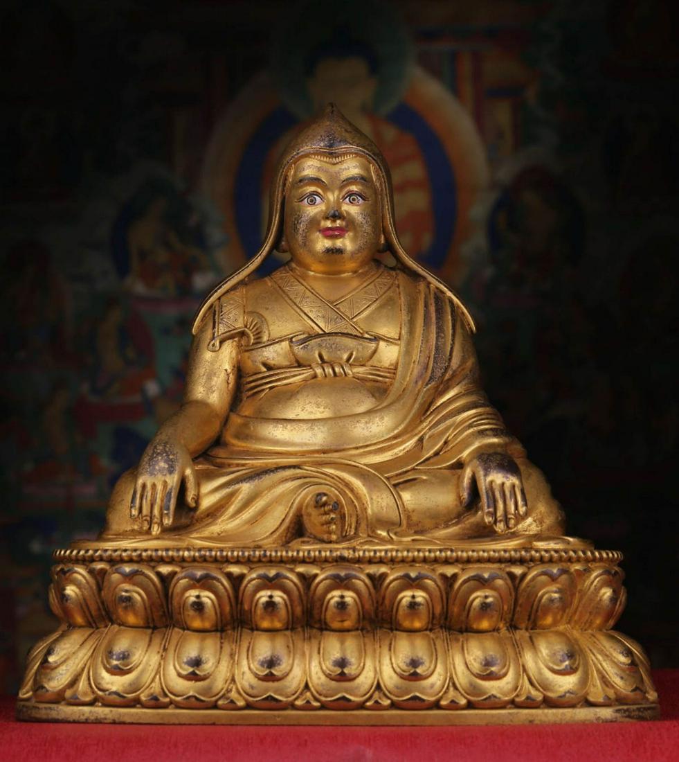 GILT BRONZE CAST MARPA LOTSAWA STATUE - Oct 01, 2021 | Empire Auction ...