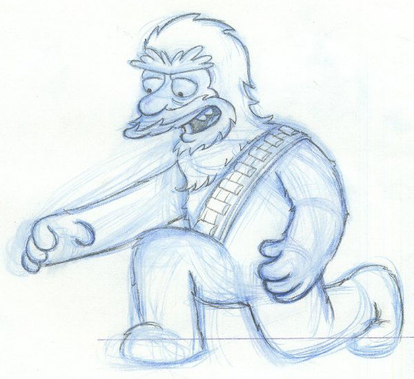 3: The Simpsons 21 drawings original comic art