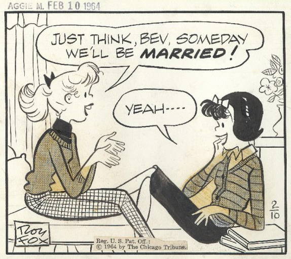 Fox 6 Aggie Mack Dailies 1964 Original Comic Art