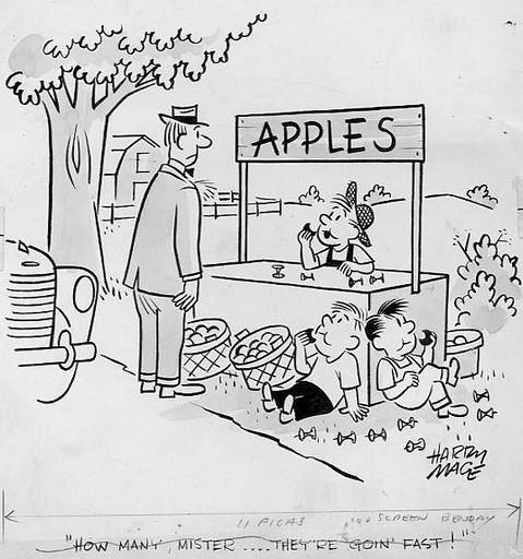 Harry Mace Magazine Cartoon 1952