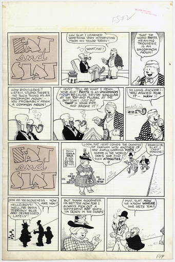 Ed Wheelan Fat And Slat #2 Pg 19 Comic Art 1947