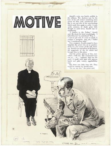 Crandall Motive 10 Pgs Cill #2 Original Comic Art