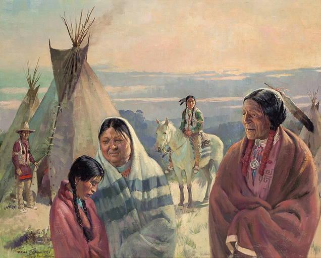 Frederic Mizen | Indian Family Scene