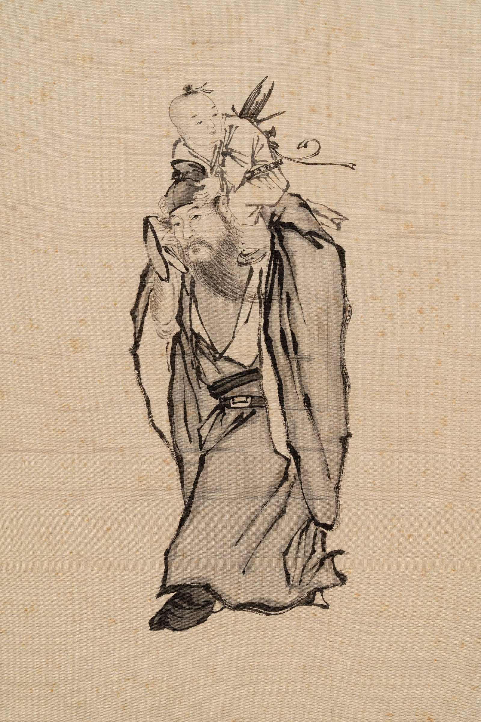 Xie Zhiguang 謝之光 (1899-1976): 'qilin, Sage And Boy', Ink On Silk Auction