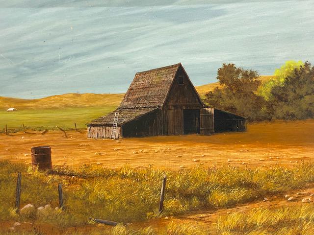Jacob Schot Oil Painting Of Landscape With Barn