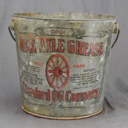 Standard Oil, Mica Axel Grease, Galvanized Bucket