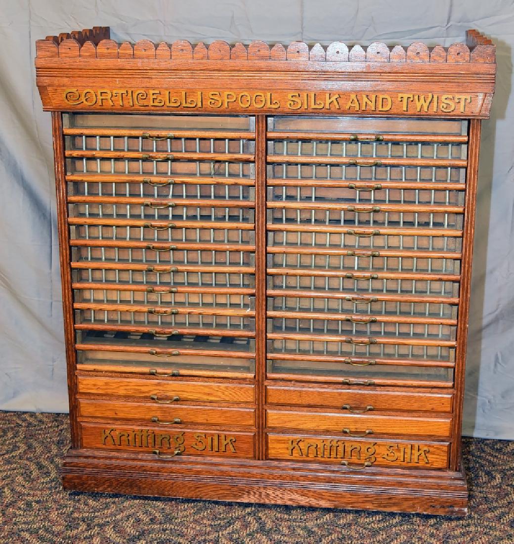 Corticelli Spool Silk and Twist Cabinet