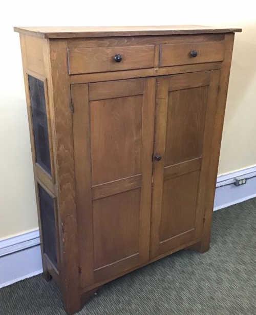 Antique Primitive Pine Pie Safe Cupboard 2 drawers with - Feb 09, 2020 ...