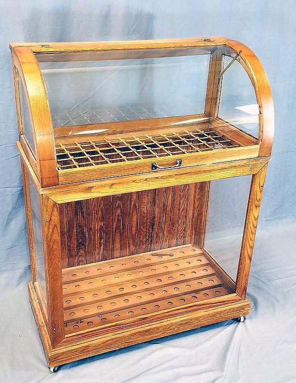 Oak Curved Glass Country Store Cane Display Case - Feb 23, 2020 | Epic ...