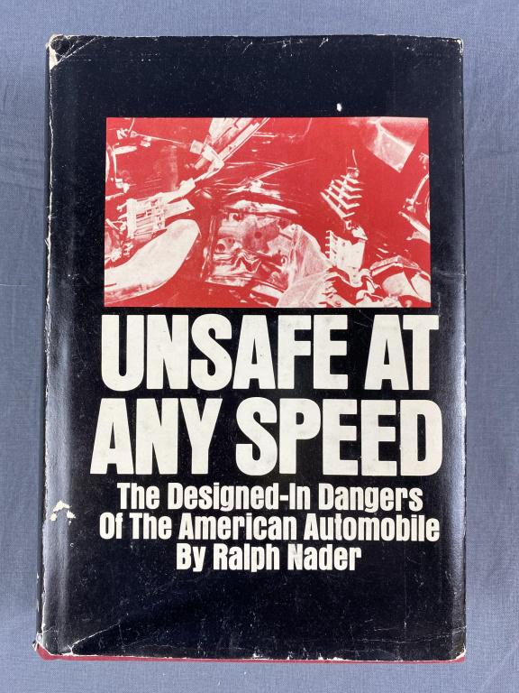 Unsafe At Any Speed Ralph Nader 1965 Hardcover