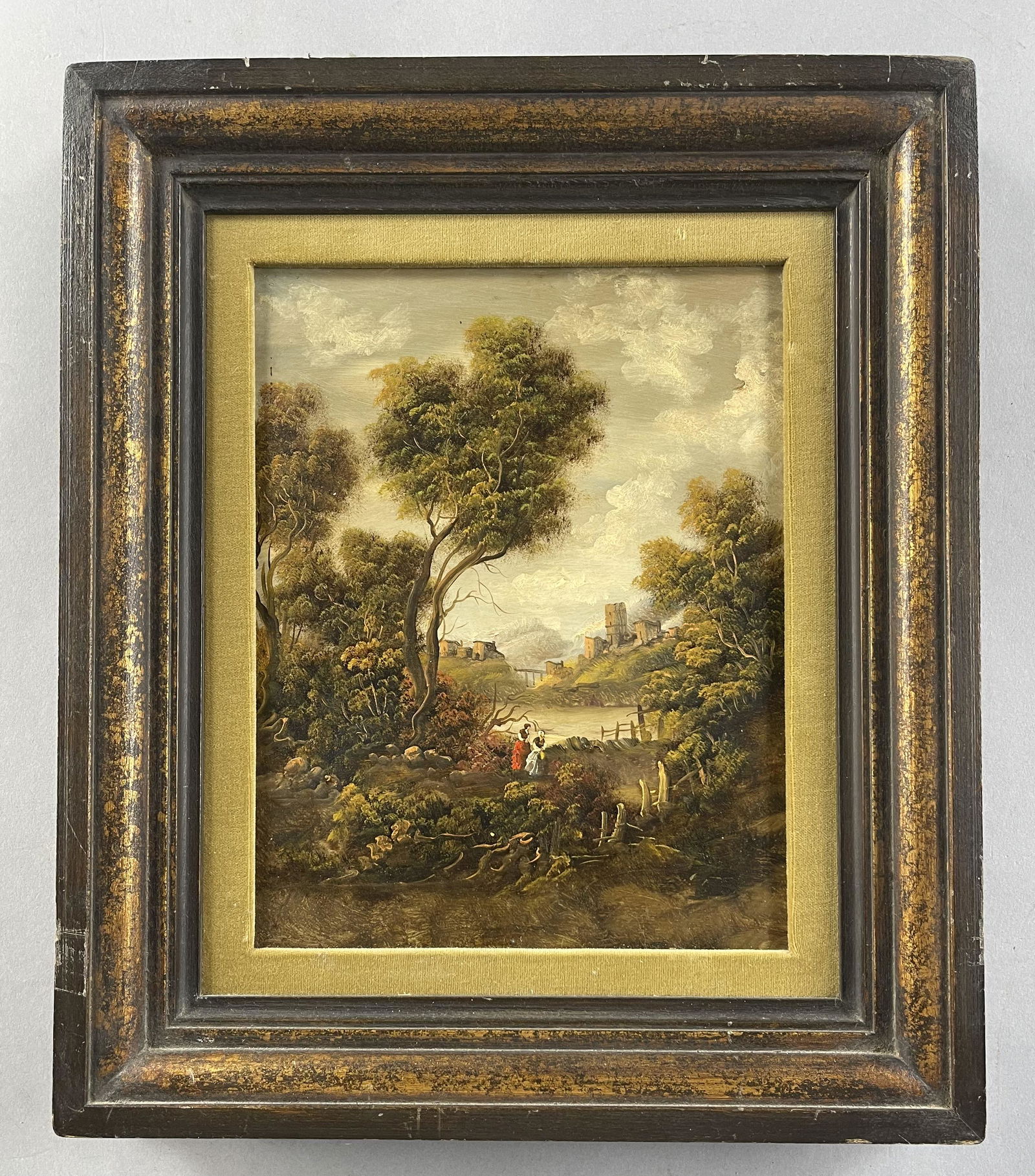 Van Thoren Oil On Canvas Landscape W.t. Burger