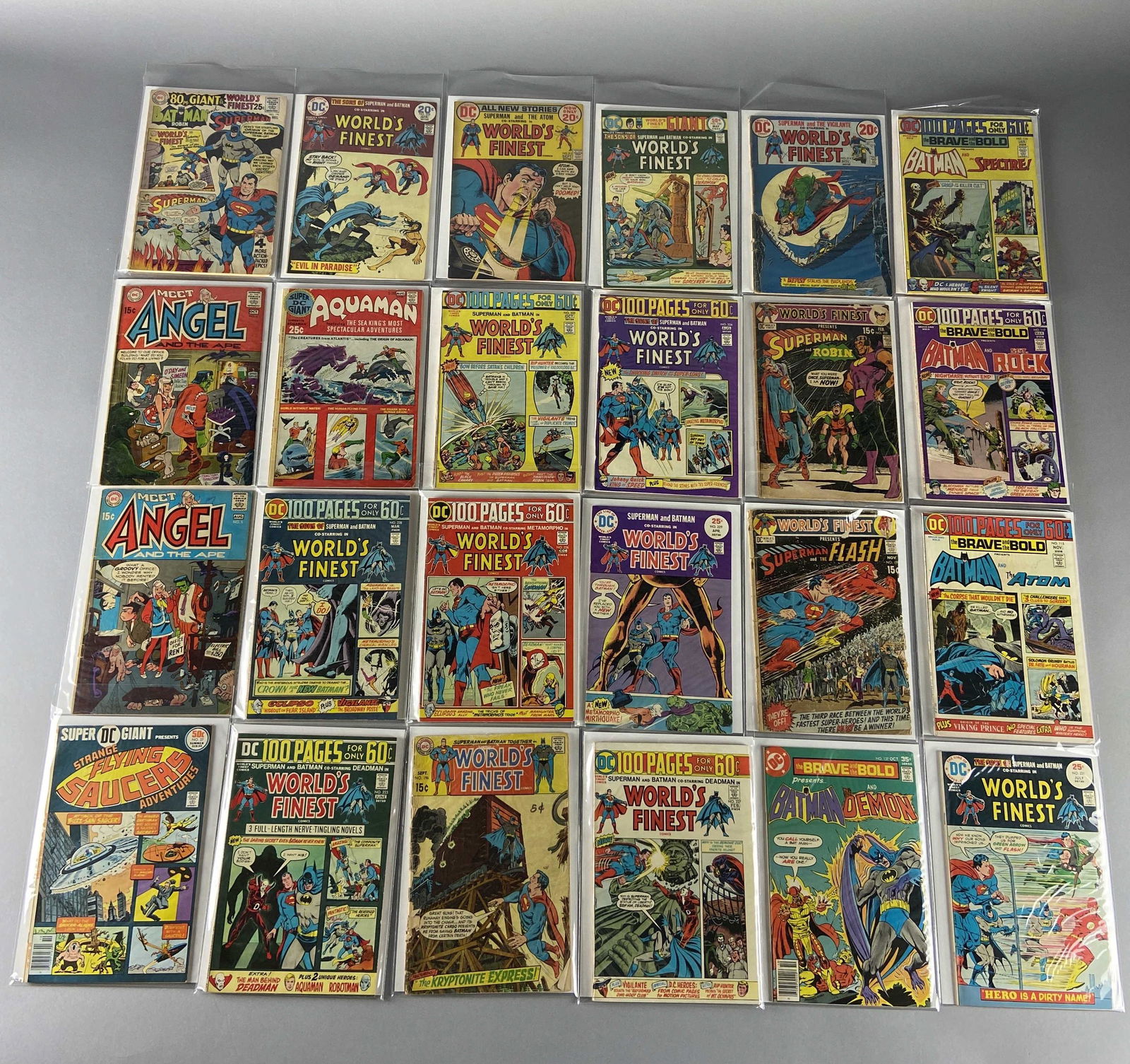 24 Silver Age Dc Comics Batman Aquaman Superman