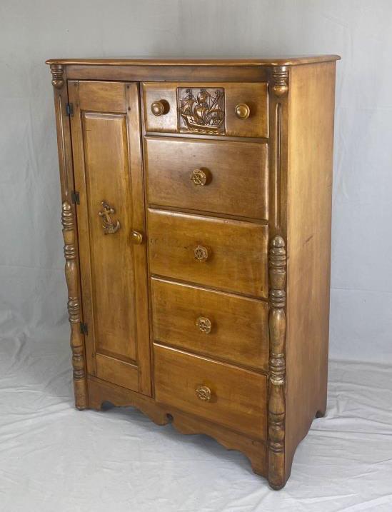 1940s Nautical Wardrobe Armoire Virginia House