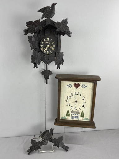 Japan Poppo Cuckoo Clock & Usa Quartz Clock