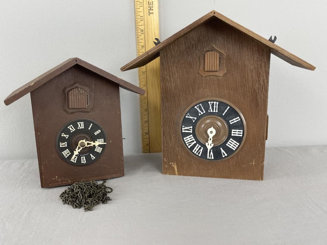 2 Cuckoo Clock Cases W/parts Auction