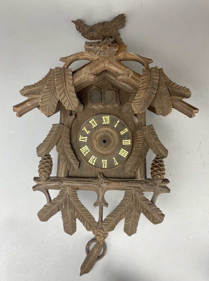 Large Black Forest Empty Cuckoo Clock Case Auction